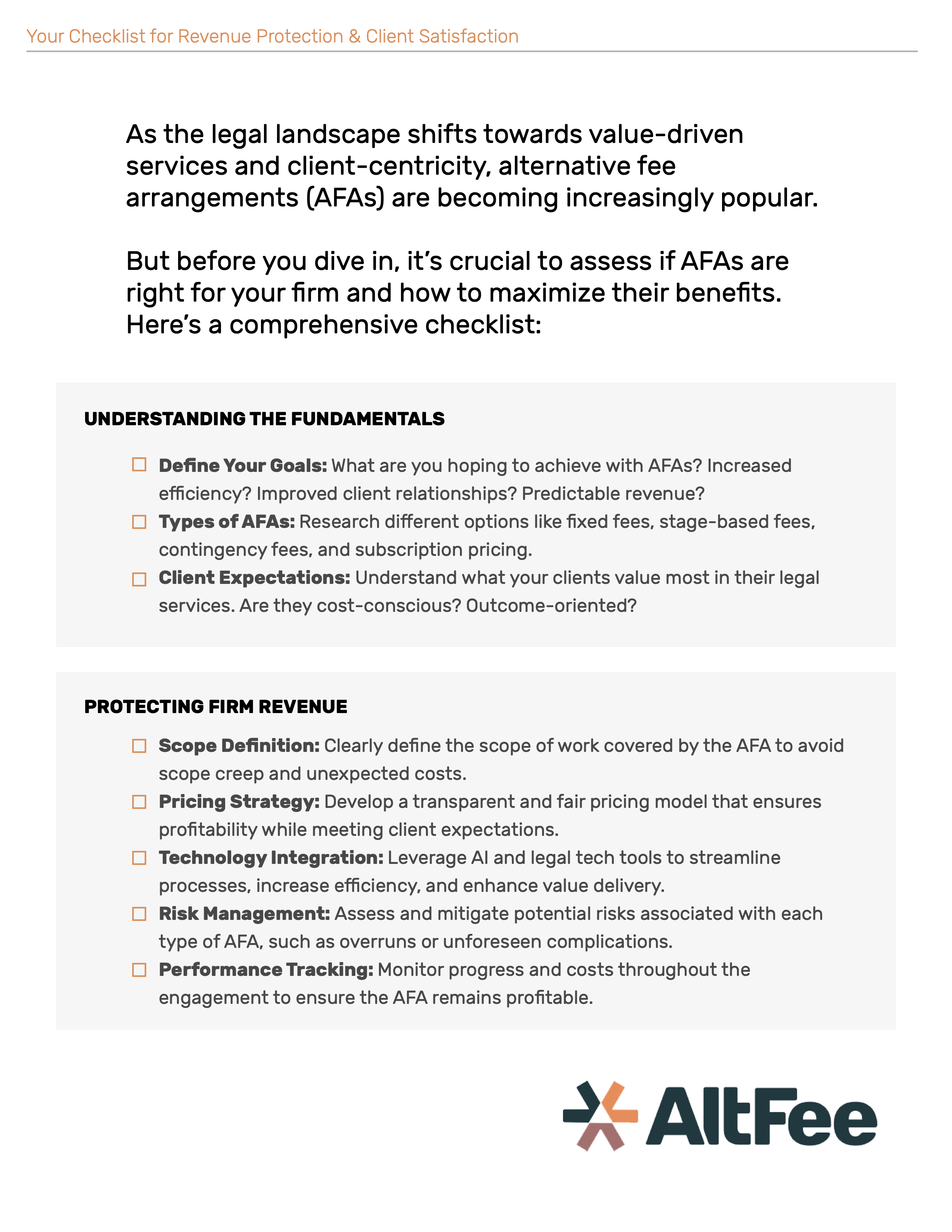 Considering Alternative Fee Arrangements? Here's What You Need to Know